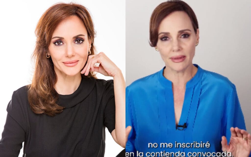 Lilly Téllez se baja de la contienda por la Presidencia de México