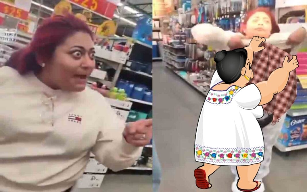 Cachan a mujer robando en el súper y la enfrentan; terminó quitándose ...