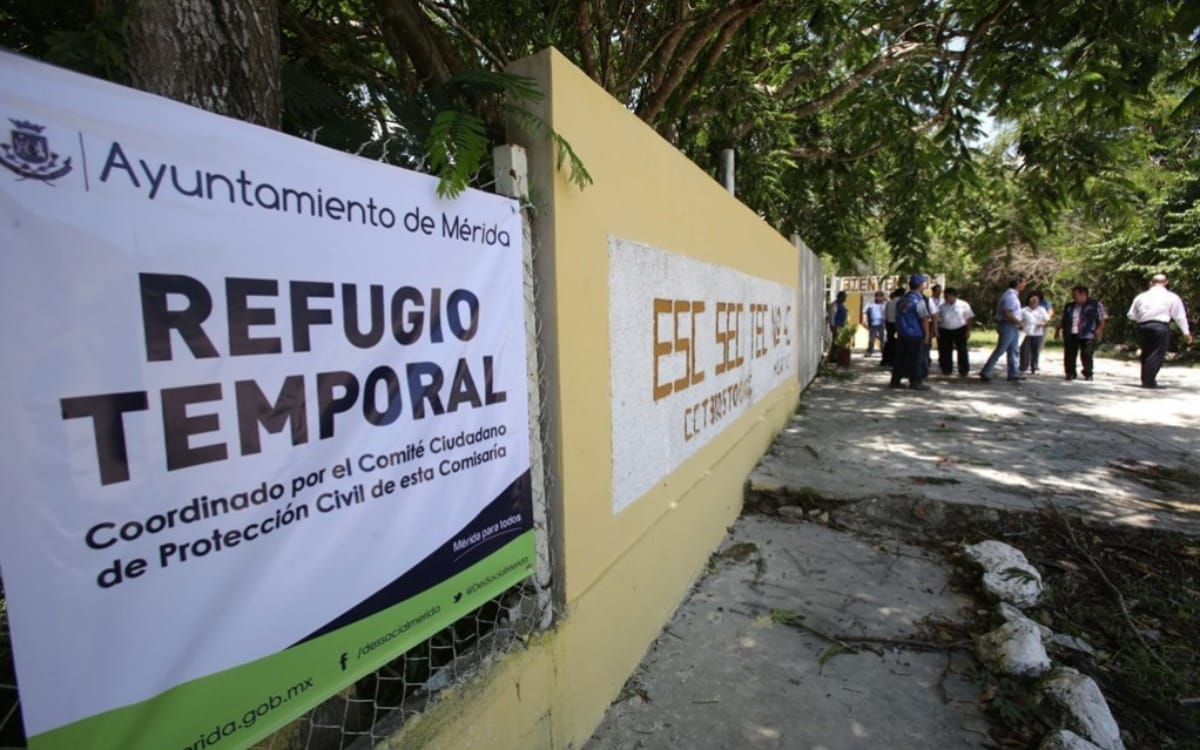 Huracán Milton: ¿Dónde se ubican los refugios temporales en Mérida?