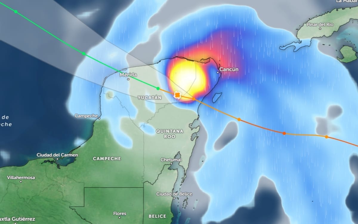 Trayectoria del huracán Beryl en Yucatán: Podría degradarse a tormenta ...