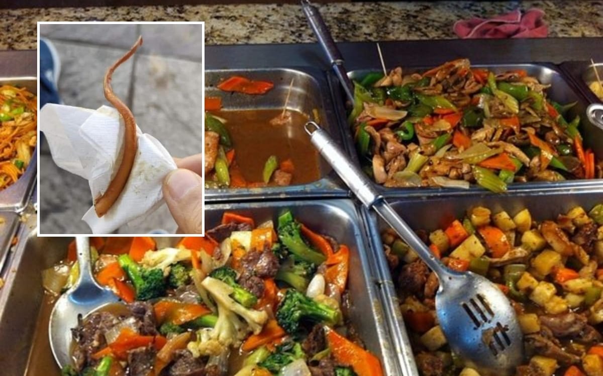 ¡Volvió a suceder! Joven encuentra cola de rata en comida china, ya ...