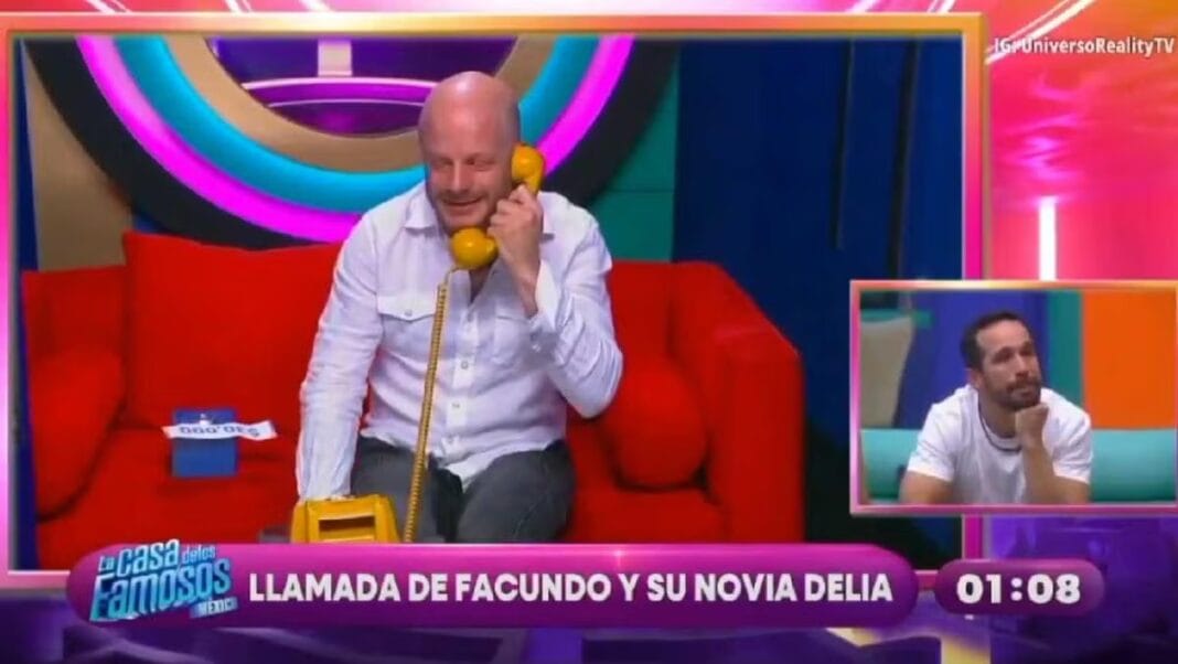 Facundo llamó a su novia desde La Casa de los Famosos, pero un hombre ...